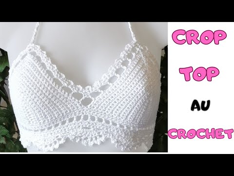 Crop Top au CROCHET - YouTube