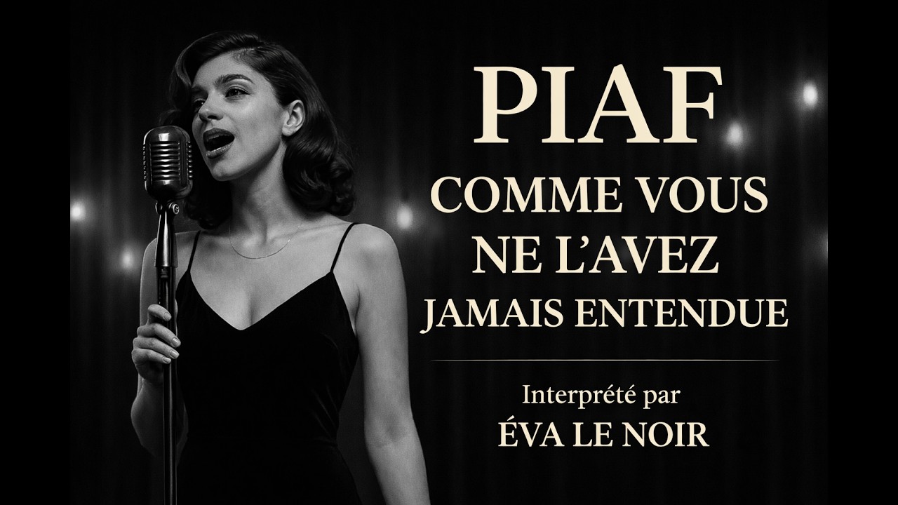 Quand Édith Piaf Devient Jazz | Interprété par Éva Le Noir - YouTube