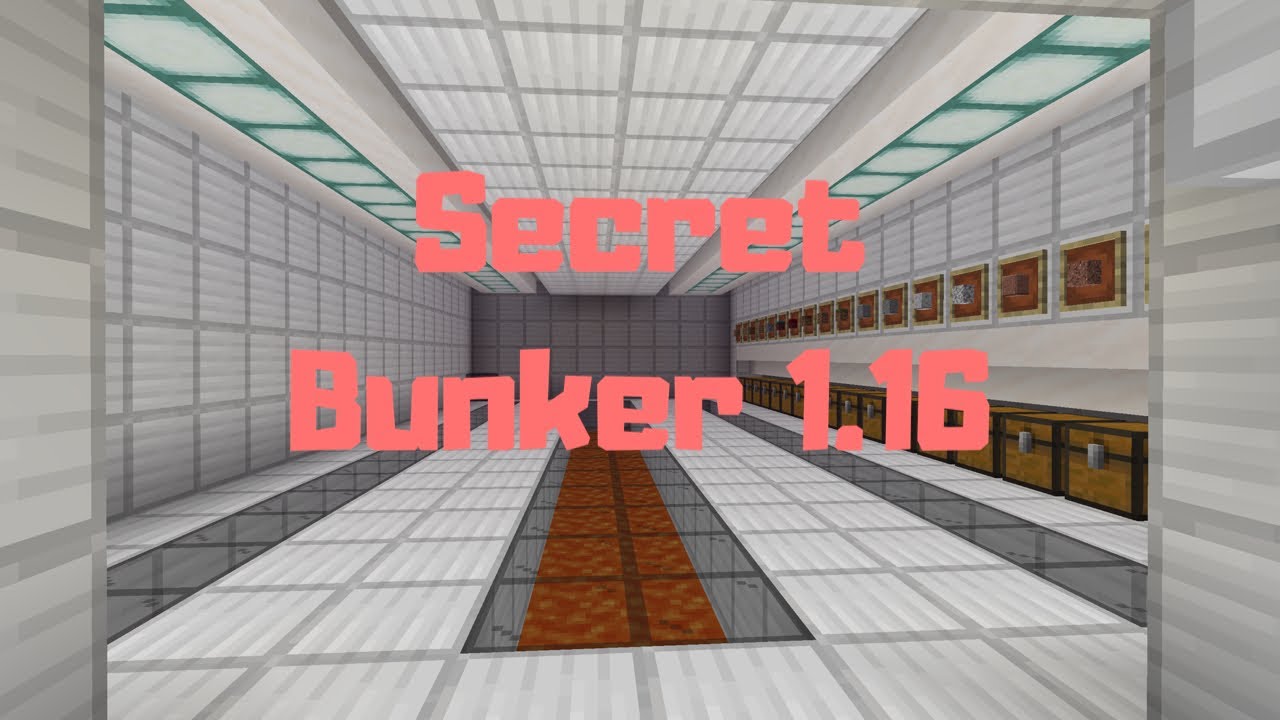 Secret Minecraft Bunker In 1.16 - Redstone_Bucket - YouTube