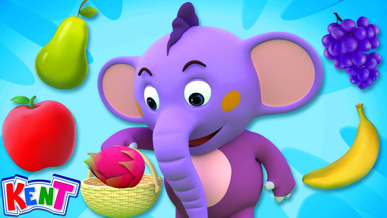 Kent The Elephant - Basket Of Fruits 🍎🍌 NEW Nursery Rhymes & Kids Songs ...