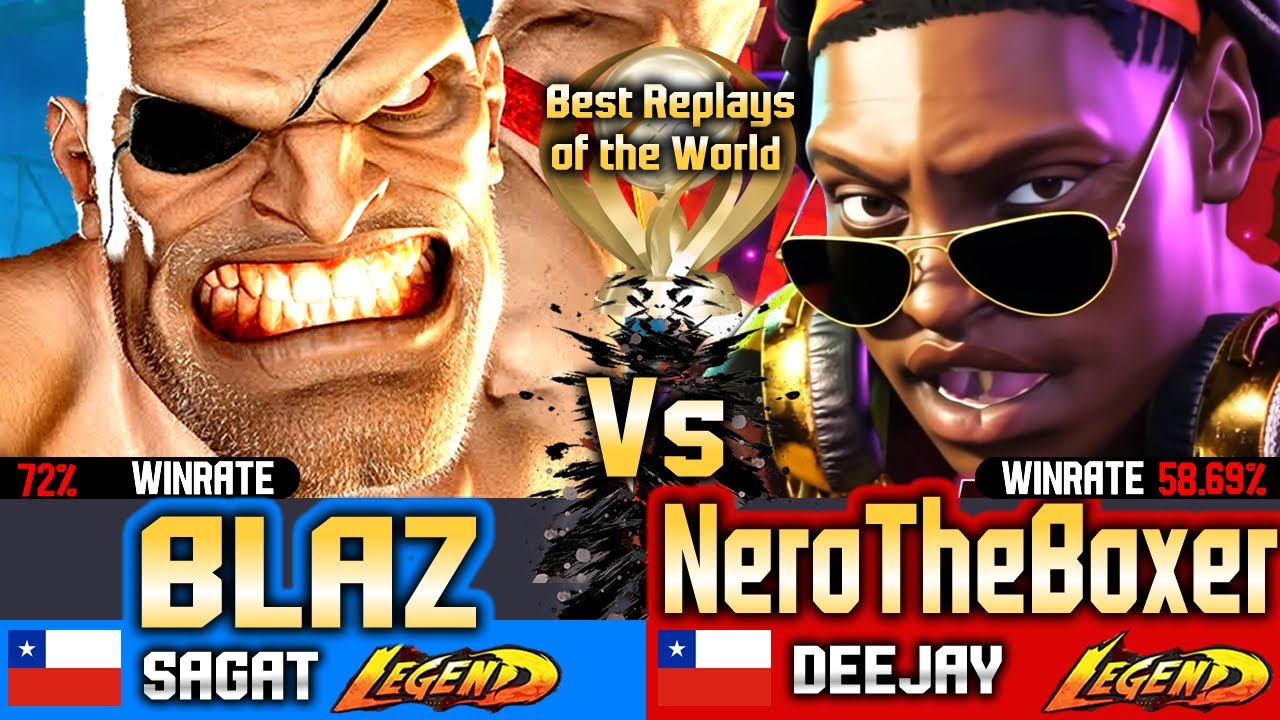 🔥 SF6 SAGAT (Blaz 2G vs NeroTheBoxer)🔥Deejay Street Fighter 6 Gameplay ...