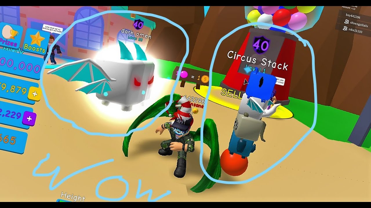 I MADE A SHINY DARK OMEN AND A SHINY CIRCUS STACK in bubble gum ...