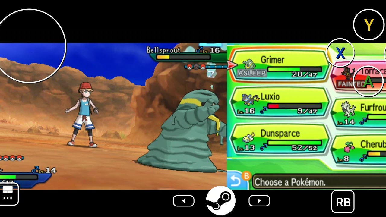 Pokemon Photonic Sun (Ultra Sun Hack) Via Steam Link Citra on Galaxy ...
