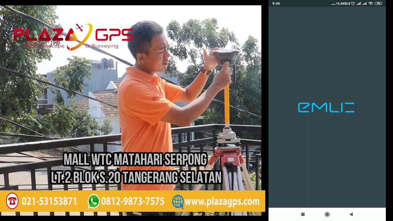 Logging data statik gps geodetik emlid reach rs+ - YouTube