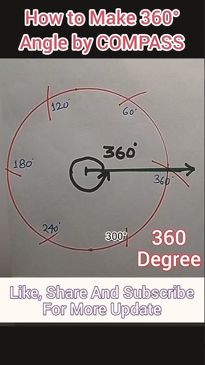 How to Make 360 Degree Angle with Compass|| #Shorts #Ytshorts # ...
