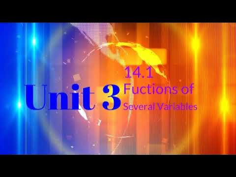 Multivariable Section 14.1 Functions of Several Variables - YouTube