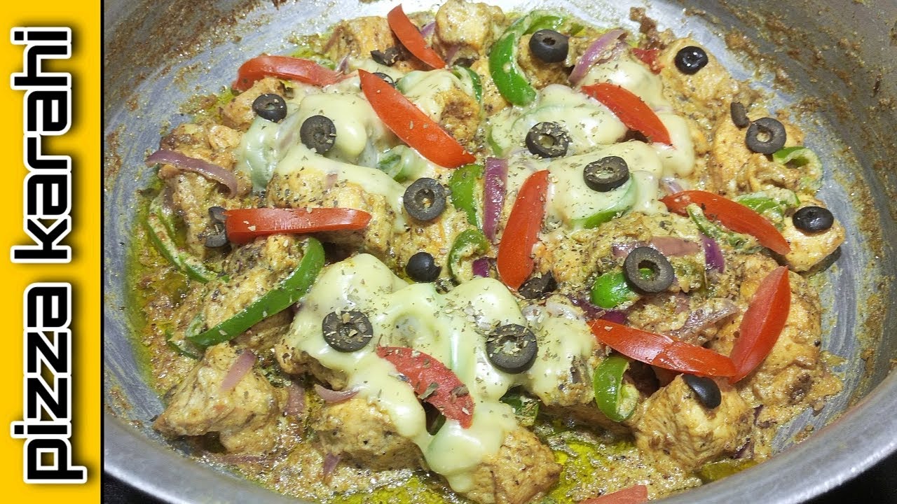 pizza karahi recipe | pizza karahi recipe by azziz kitchen | how to ...