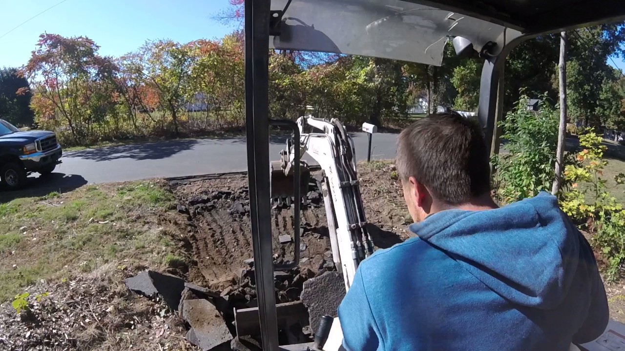driveway dig - YouTube