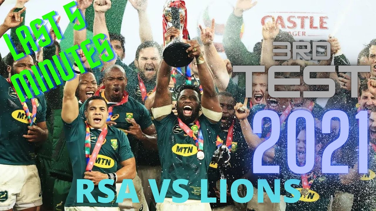 Springboks vs Lions 2021 3rd test LAST 5 MINUTES!!! - YouTube