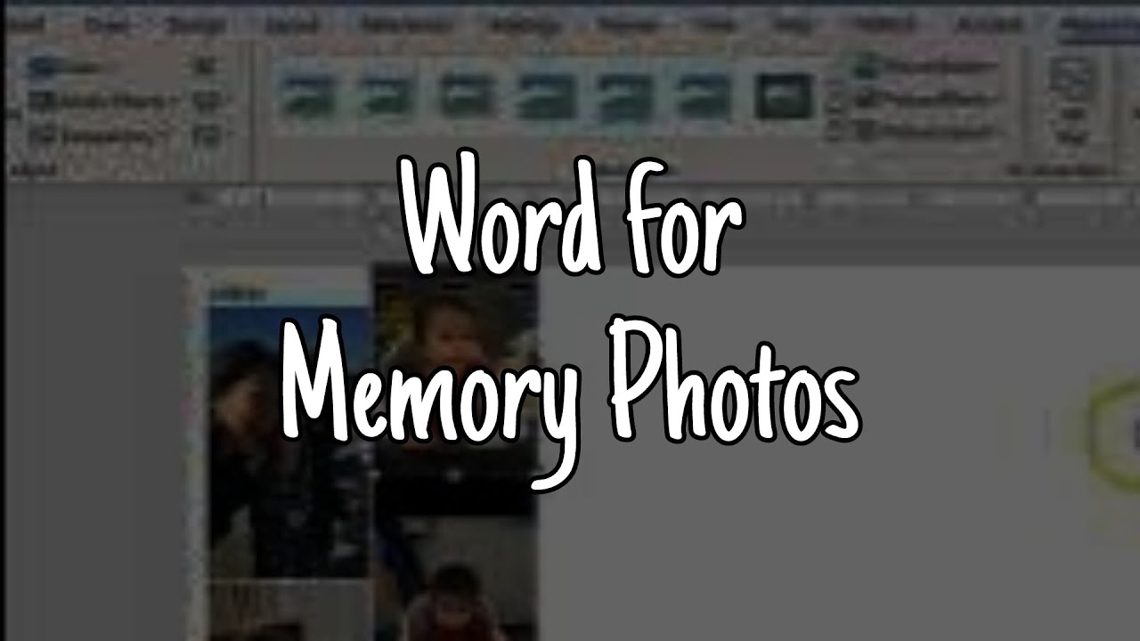 How I Set Up Microsoft Word to Print Photos | Memory Planning Process ...