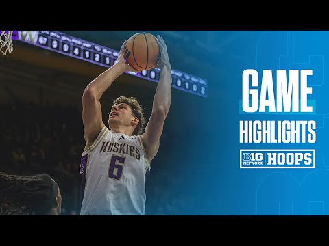 San Diego vs. Washington | Highlights | Big Ten Men's Basketball | 12/22/25