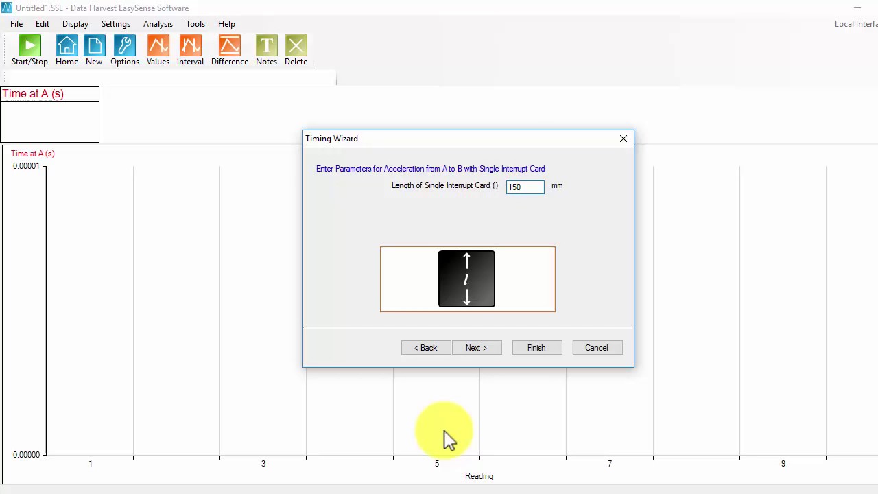 Acceleration from A to B using light gates - YouTube