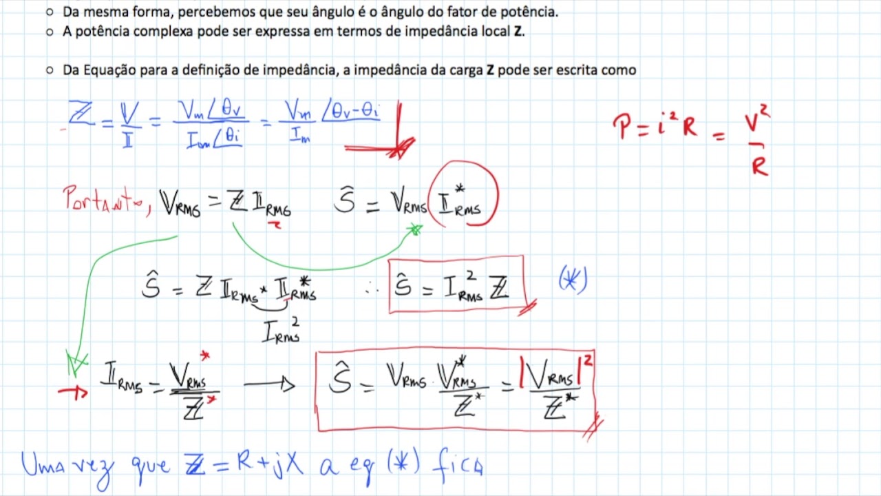 Potência complexa - Corrente alternada - YouTube