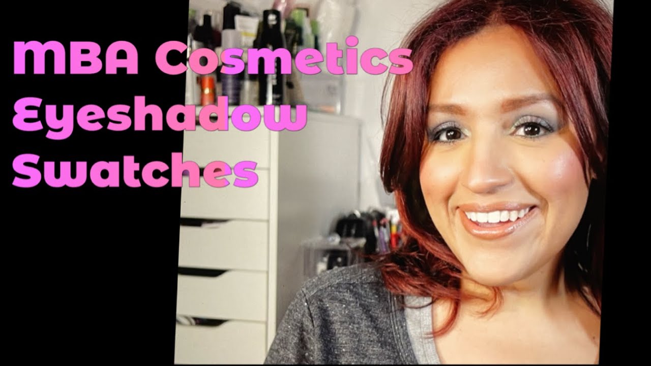 MBA Cosmetics | Eyeshadows Swatches - YouTube