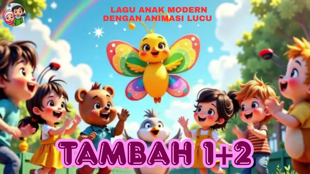 LAGU EDUKASI ANAK MODERN TK/SD ANIMASI LUCU TAMBAH TAMBAHAN - YouTube
