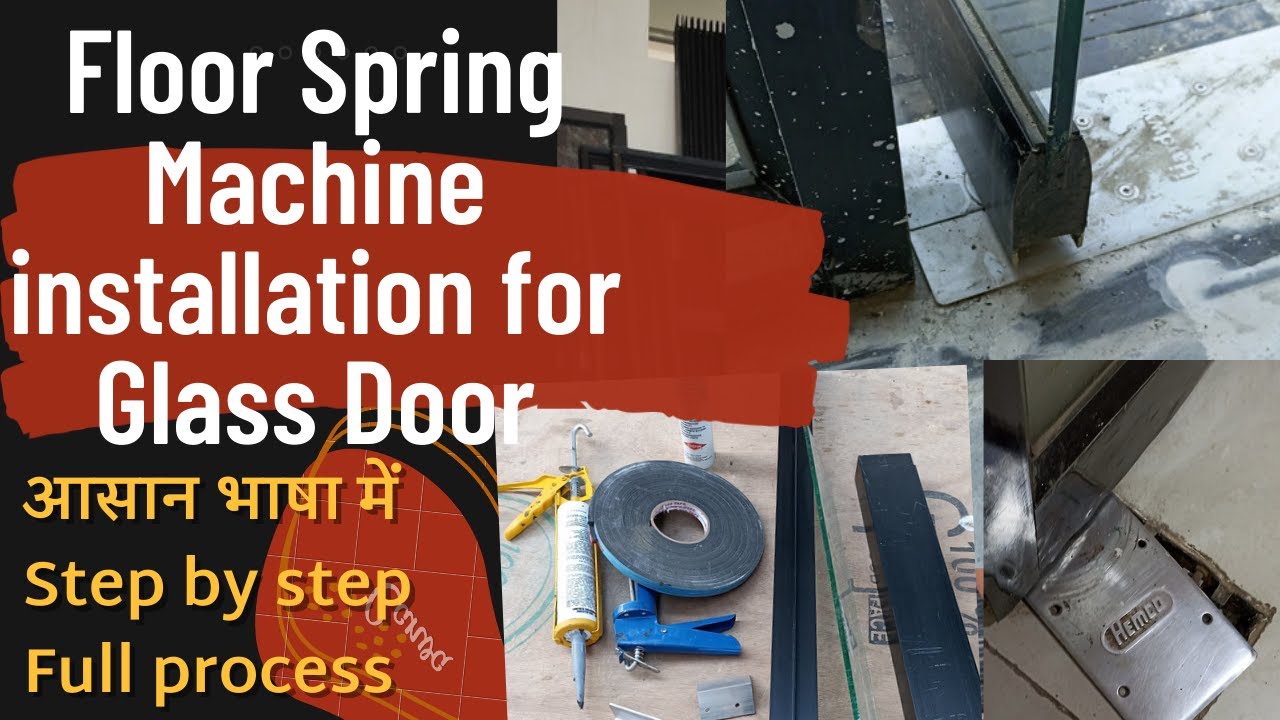 #Floor Spring Installation/Glass Door Floor Spring fitting - YouTube