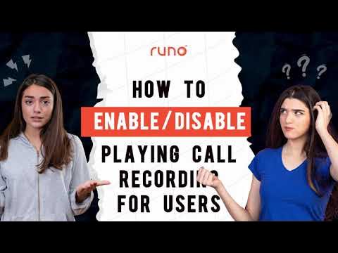 How to enable or disable the access to play call recordings for users | Web Version | Runo - YouTube