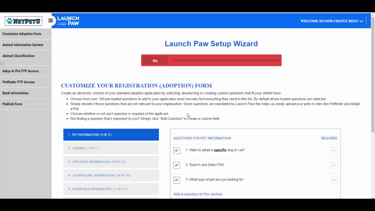Customize Your Pet Adoption Application Form with Launch Paw - YouTube