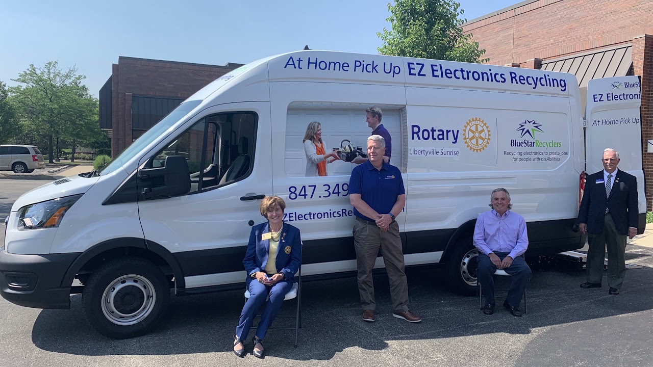 Blue Star Recycling and Rotary in Chicagoland! - YouTube