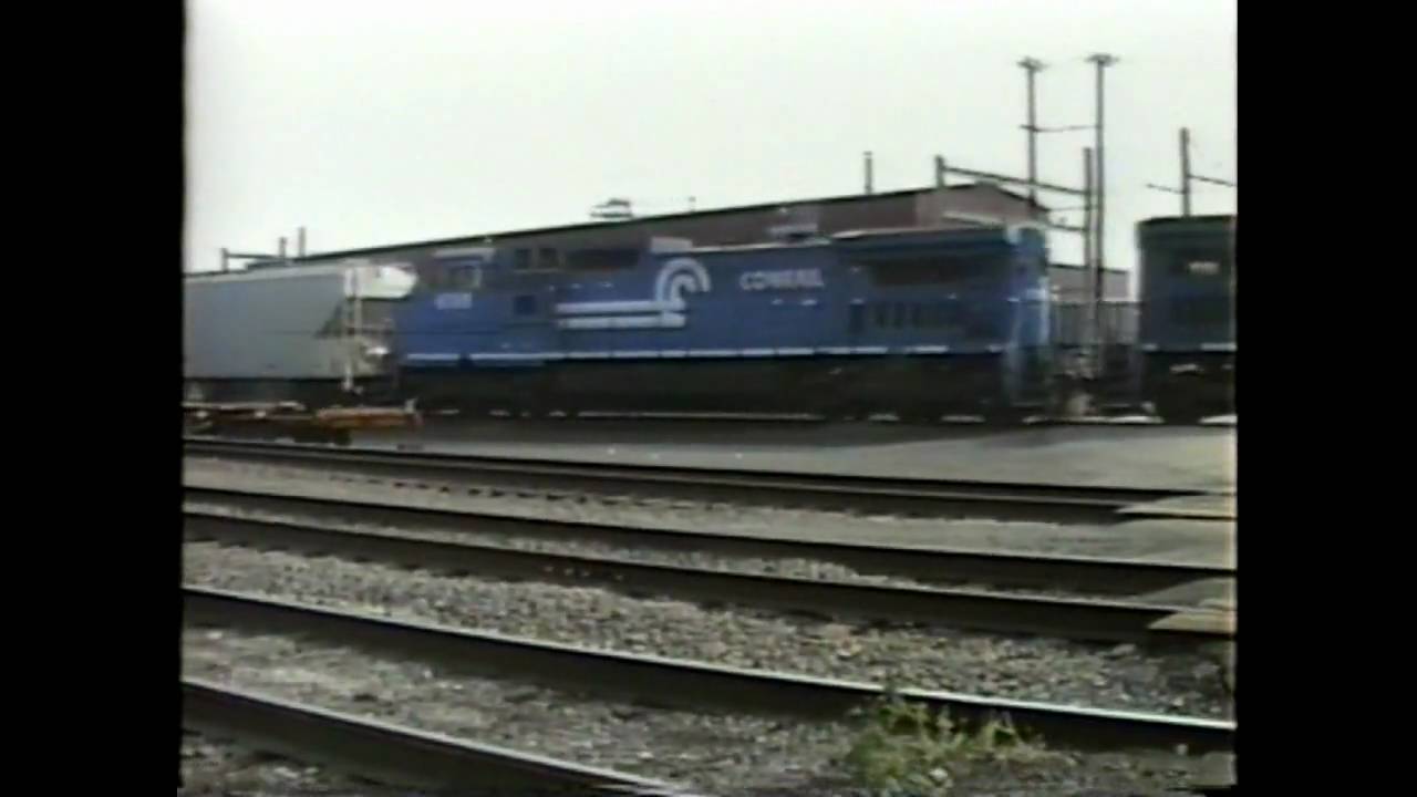 Classic Conrail from 1991 - YouTube
