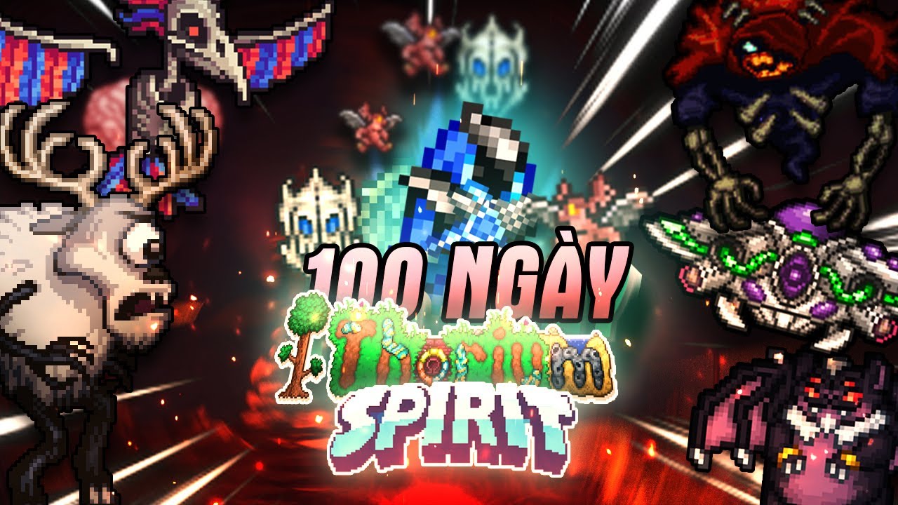 Mình đã chơi *100 NGÀY* trong Terraria Thorium + Spirit Mod [Phần 1 ...