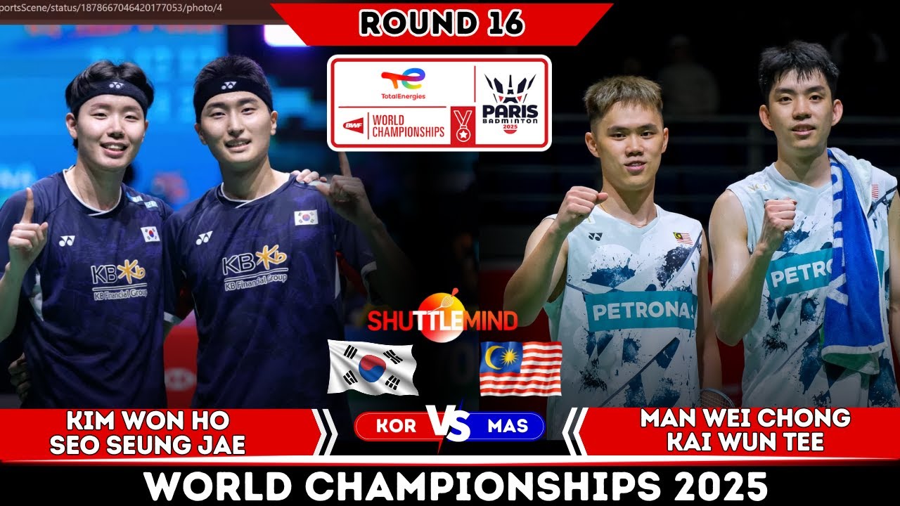 KIM Won Ho/SEO Seung Jae vs MAN Wei Chong/Kai Wun TEE | BWC 2025 - YouTube