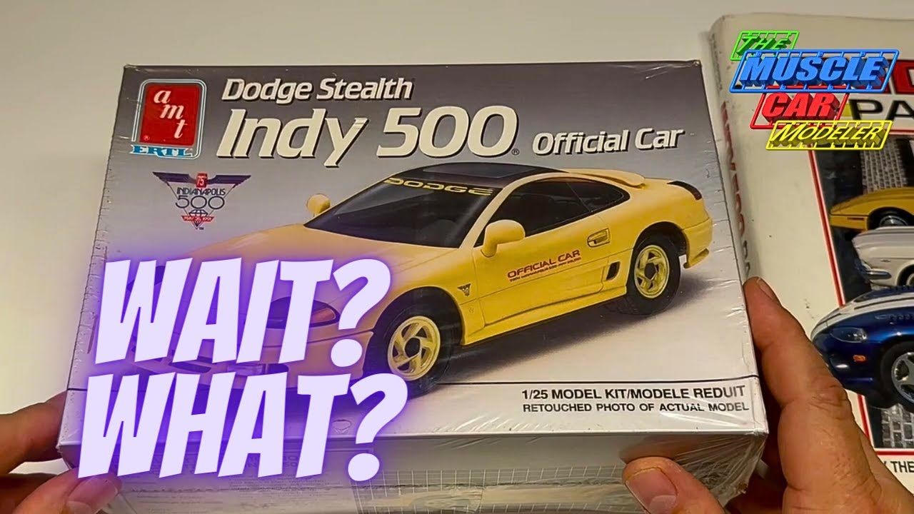AMT 1991 Dodge Stealth Indy Pace Car Kit Review and Contents - YouTube