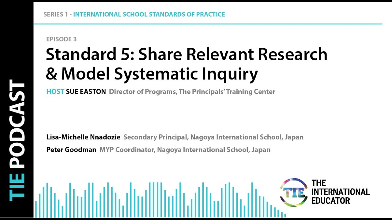 TIE PODCAST | Standard 5: Share Relevant Research & Model Systematic ...