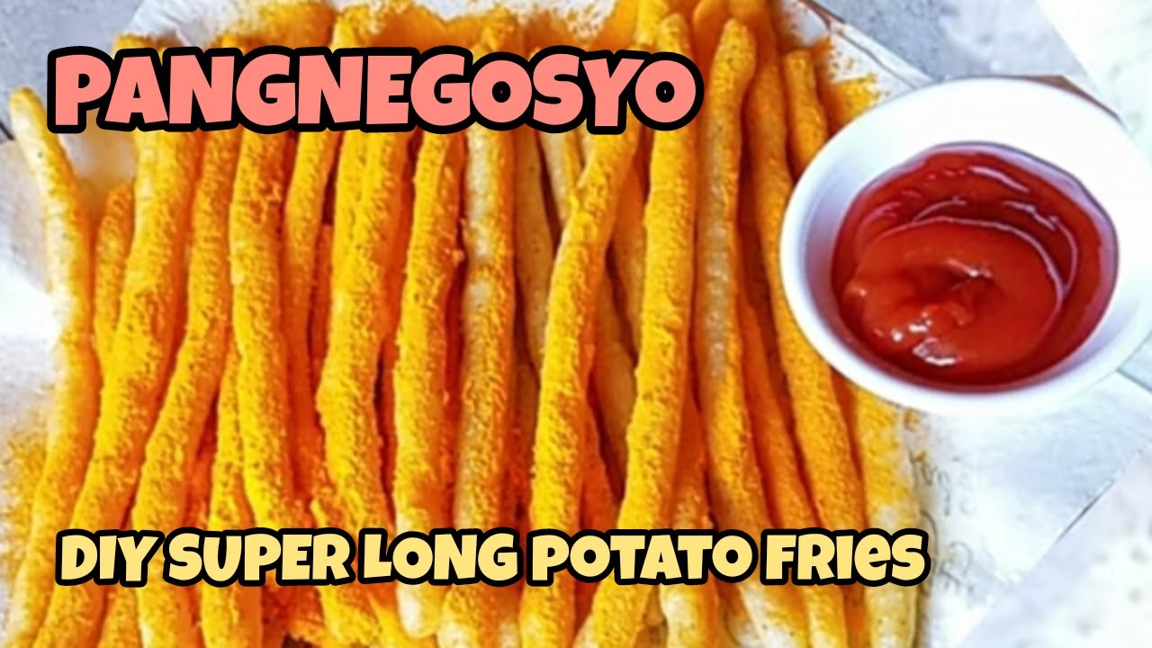 DIY POTATO FRIES STREET FOODS| How to make Long French Fries ||Negosyo ...
