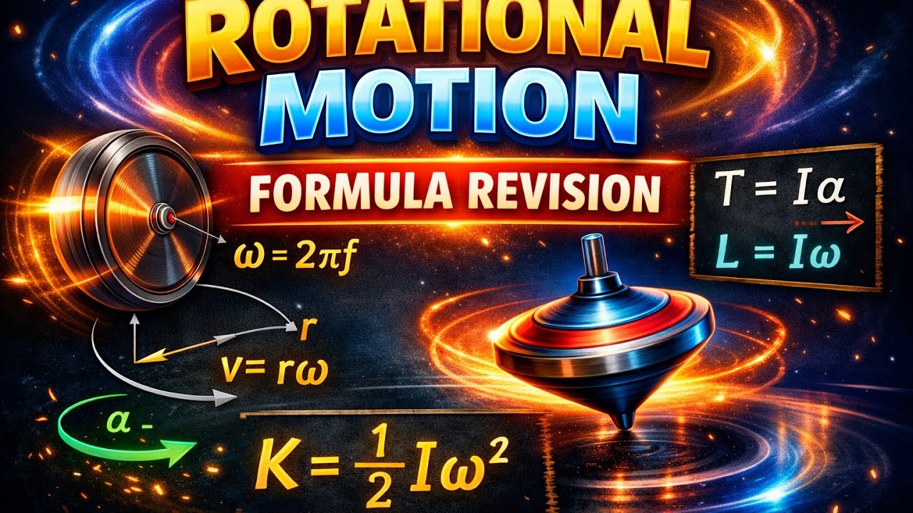 | Live lec 7 | Rotational Motion Formula Revision | JEE • NEET • MHT ...