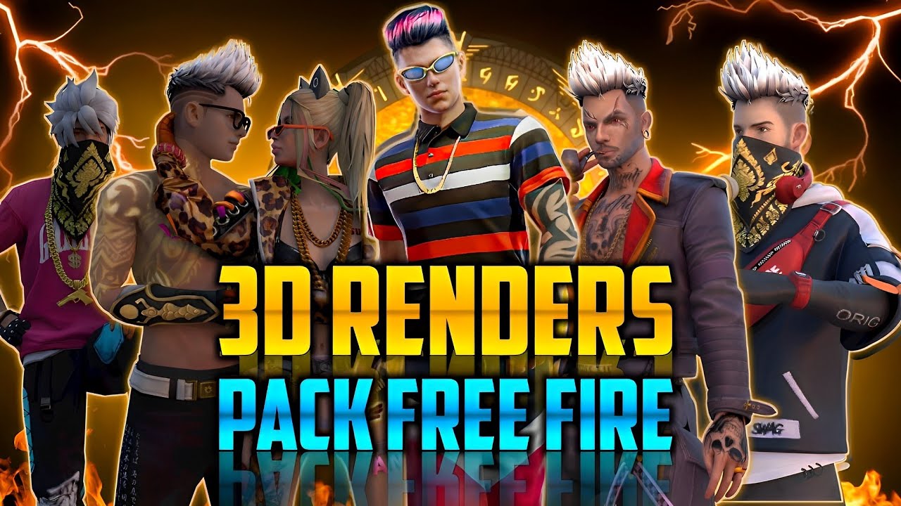 3d Render Pack Free Fire || Free fire render pack - YouTube