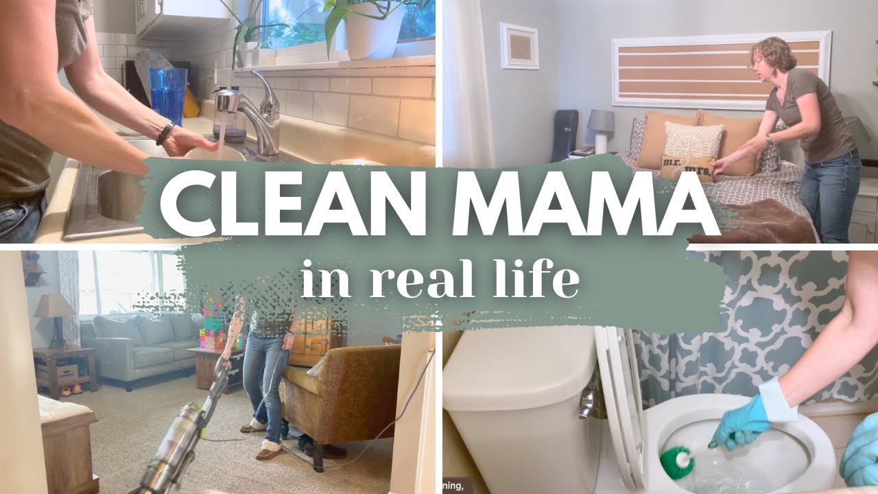 CLEAN MAMA Routine in REAL LIFE! | Keeping House in Real Life | Clean ...