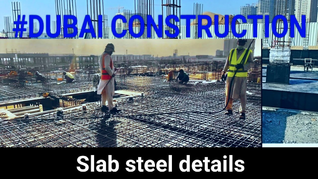 Villa slab steel work || staircase and slab steel details - YouTube