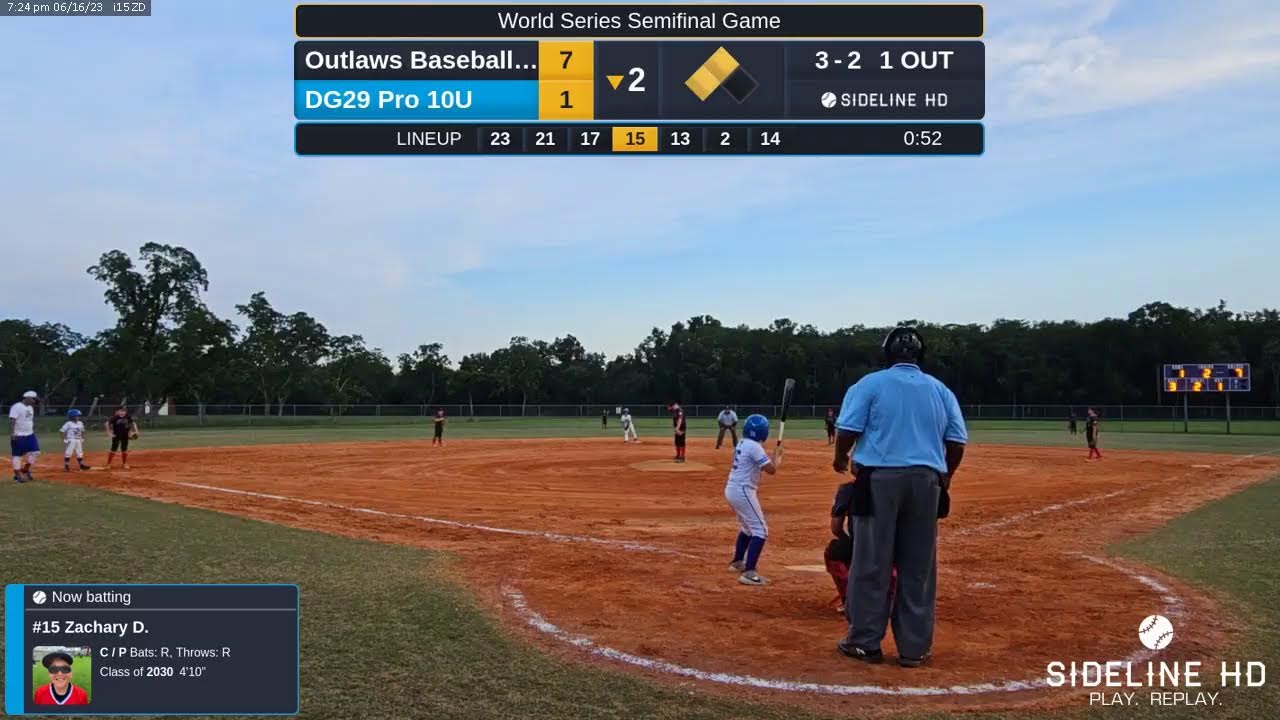 Outlaws Baseball 10U vs DG29 Pro 10U (2023.06.16) - YouTube