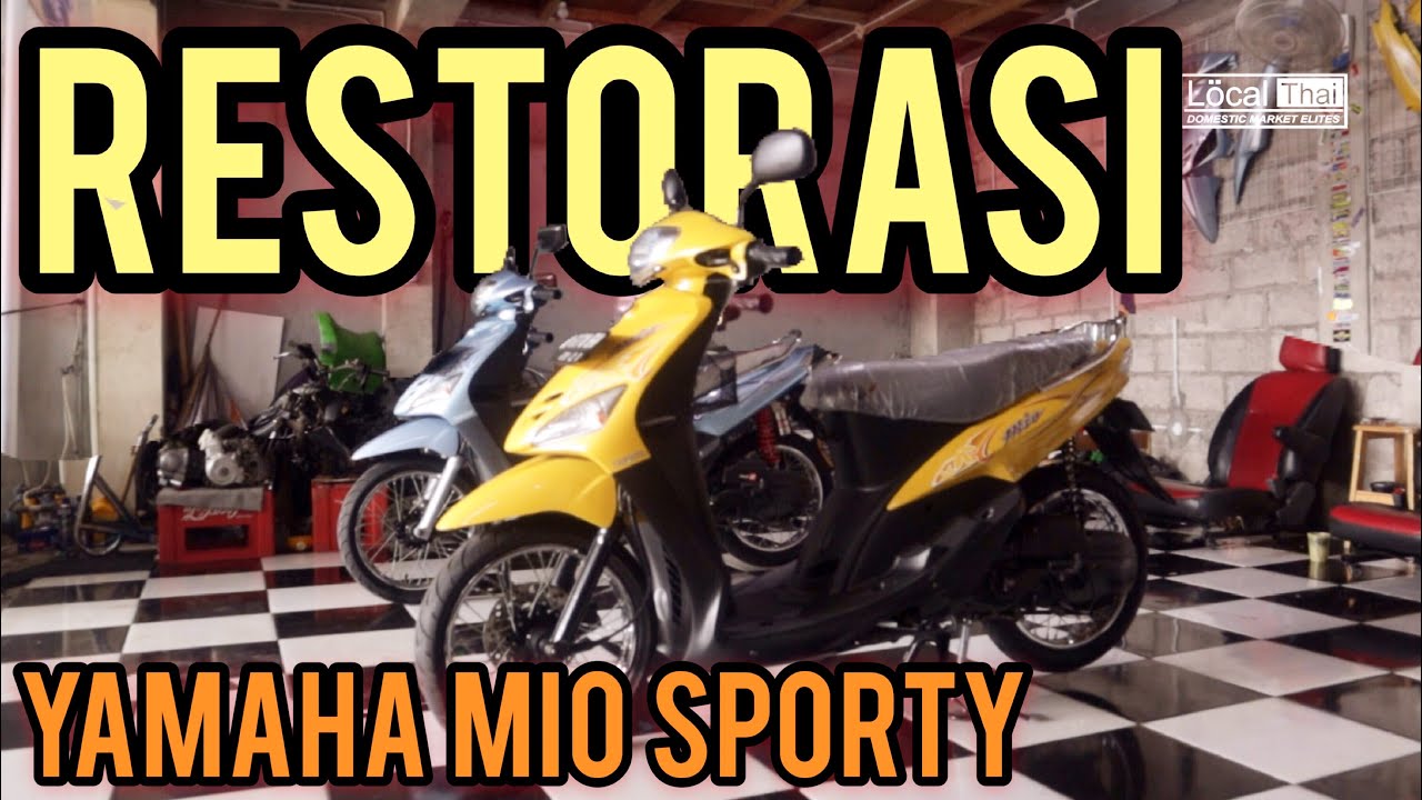 RESTORASI YAMAHA MIO SPORTY 110 OEM | YANG KATANYA MULAI RARE - YouTube
