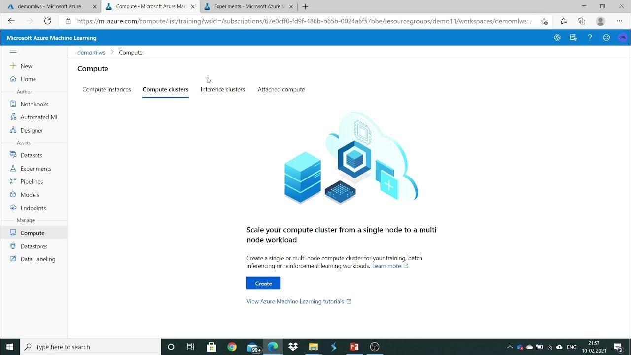 Chapter6 Azure Workspace capabilities via portal - YouTube