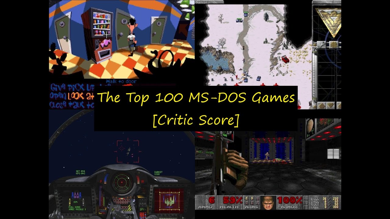 The Top 100 MS DOS Games! How Many Did You Play? - YouTube