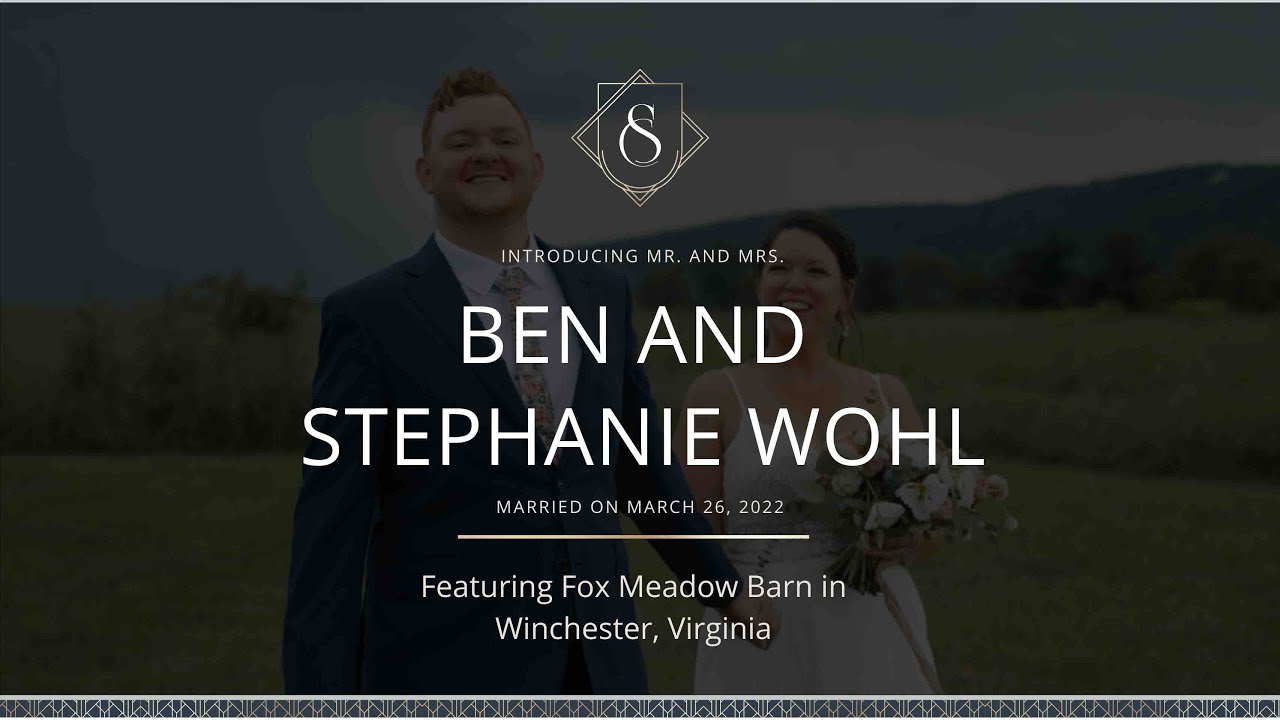 Ben + Stephanie Wohl - Fun Wedding at Fox Meadow Barn in Winchester, VA - YouTube
