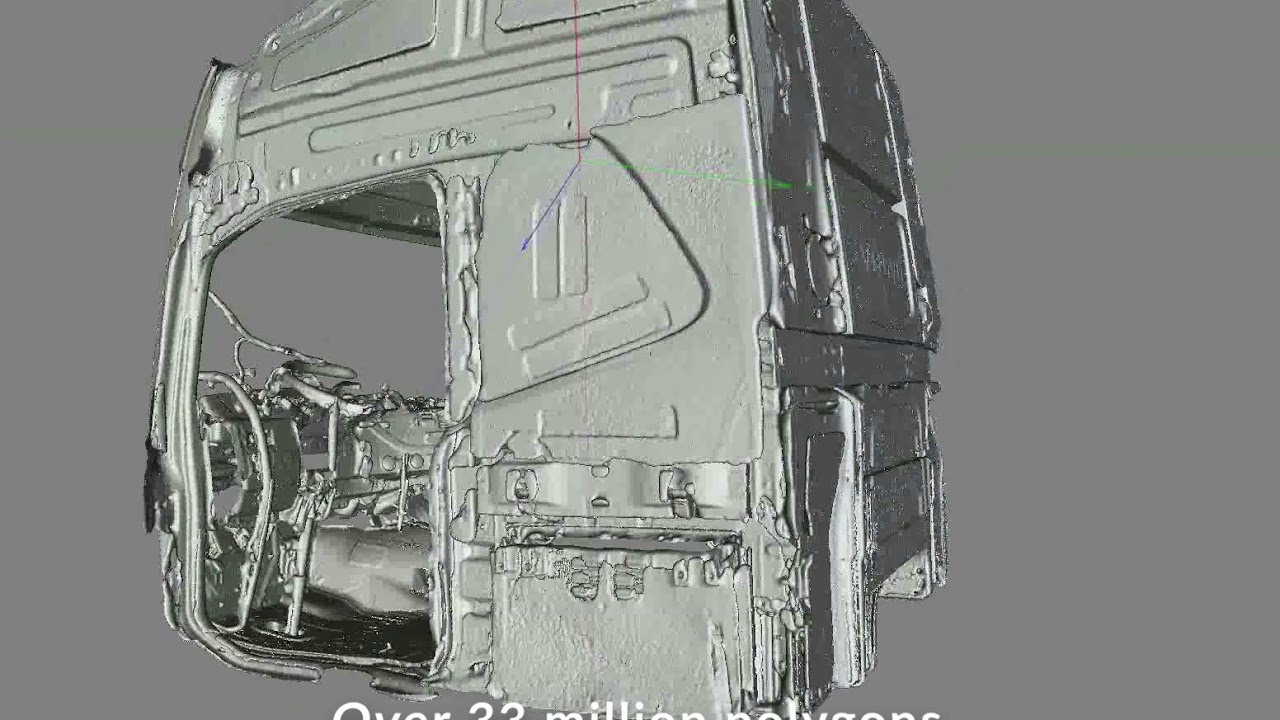 3D scanning a semi-truck's cabin - YouTube