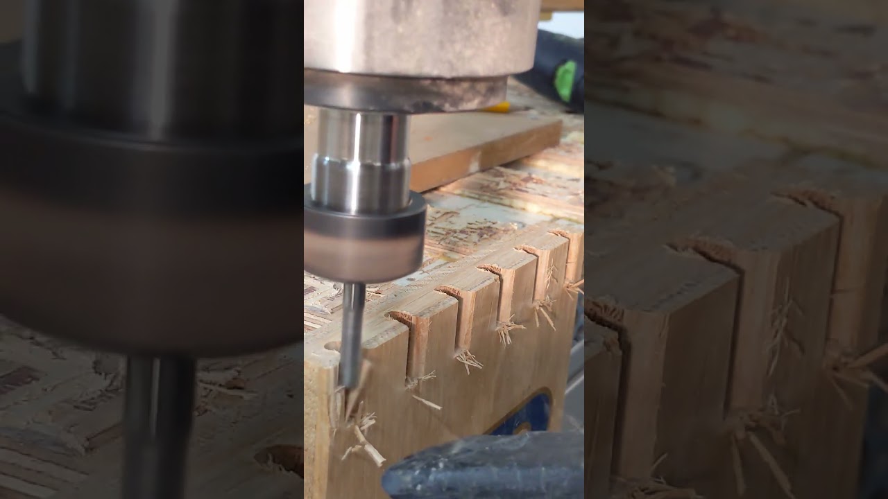 bone-shaped cnc joinery made with 3-ply oak - XECNC