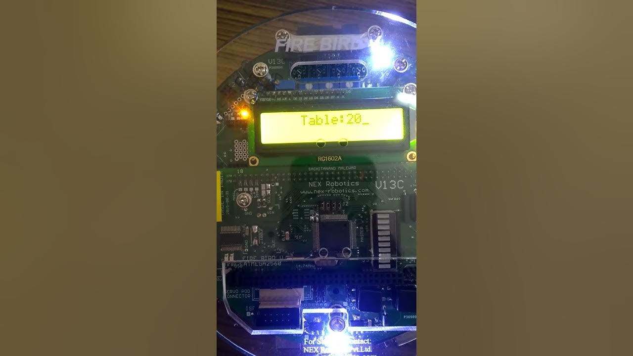 LCD display usage of Firebird V - YouTube