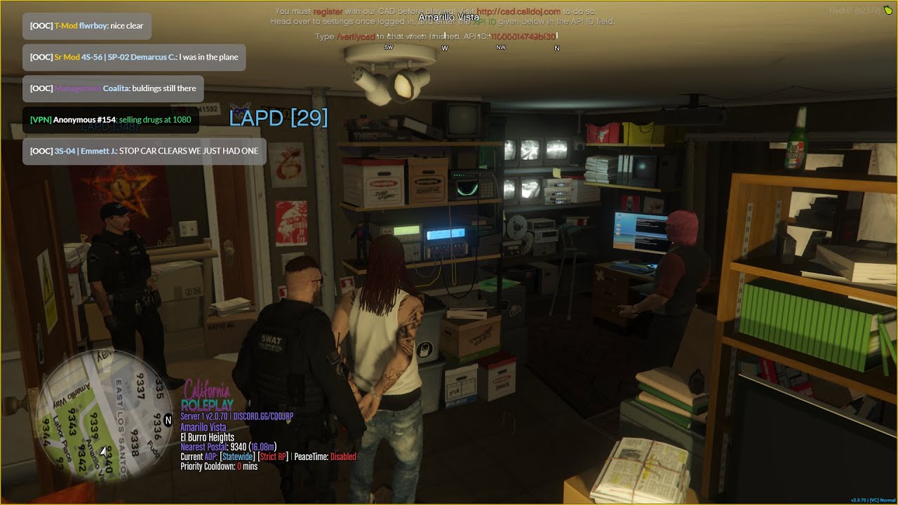 FiveM - Police Raid (Hacking NSA Network) - YouTube