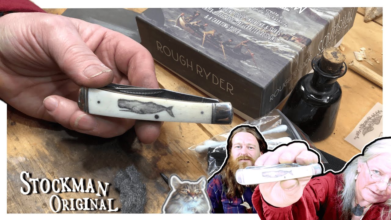 Unbox & Scrimshaw: Is It Any Good? Rough Ryder Scrimshaw Kit - YouTube
