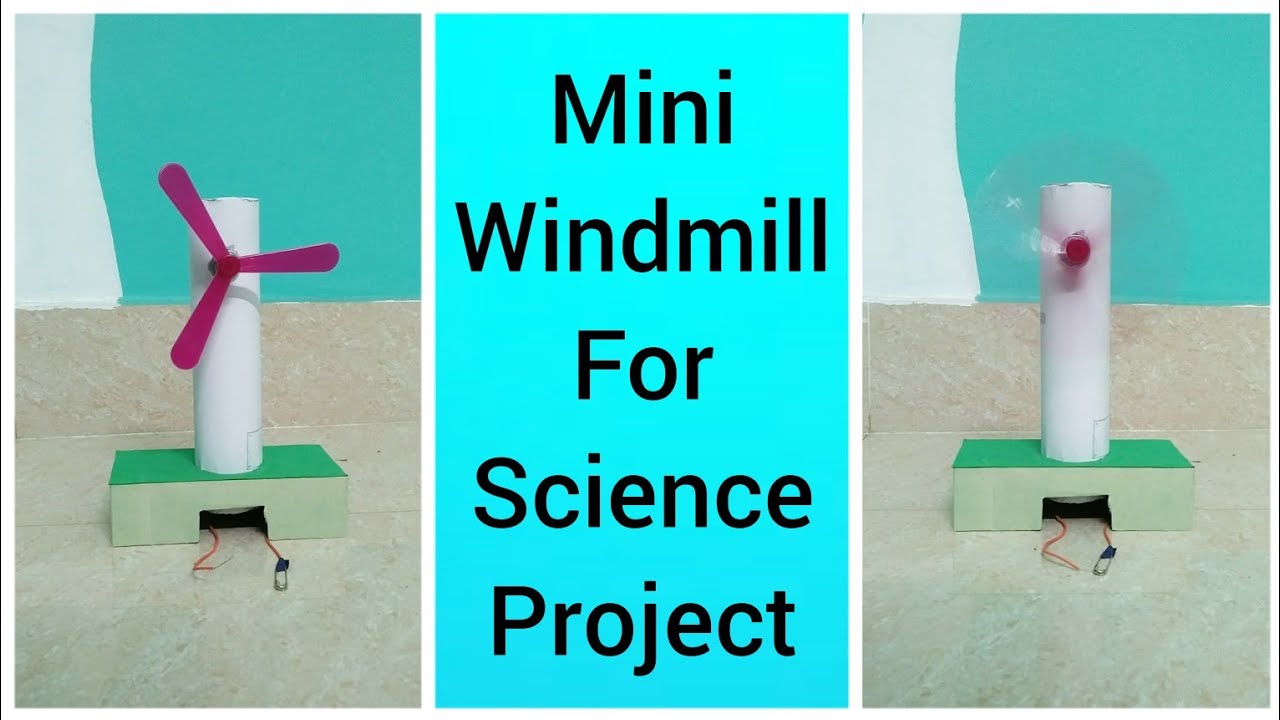 How to make Small Windmill for Science Project | Creative Destiny 😊 ...