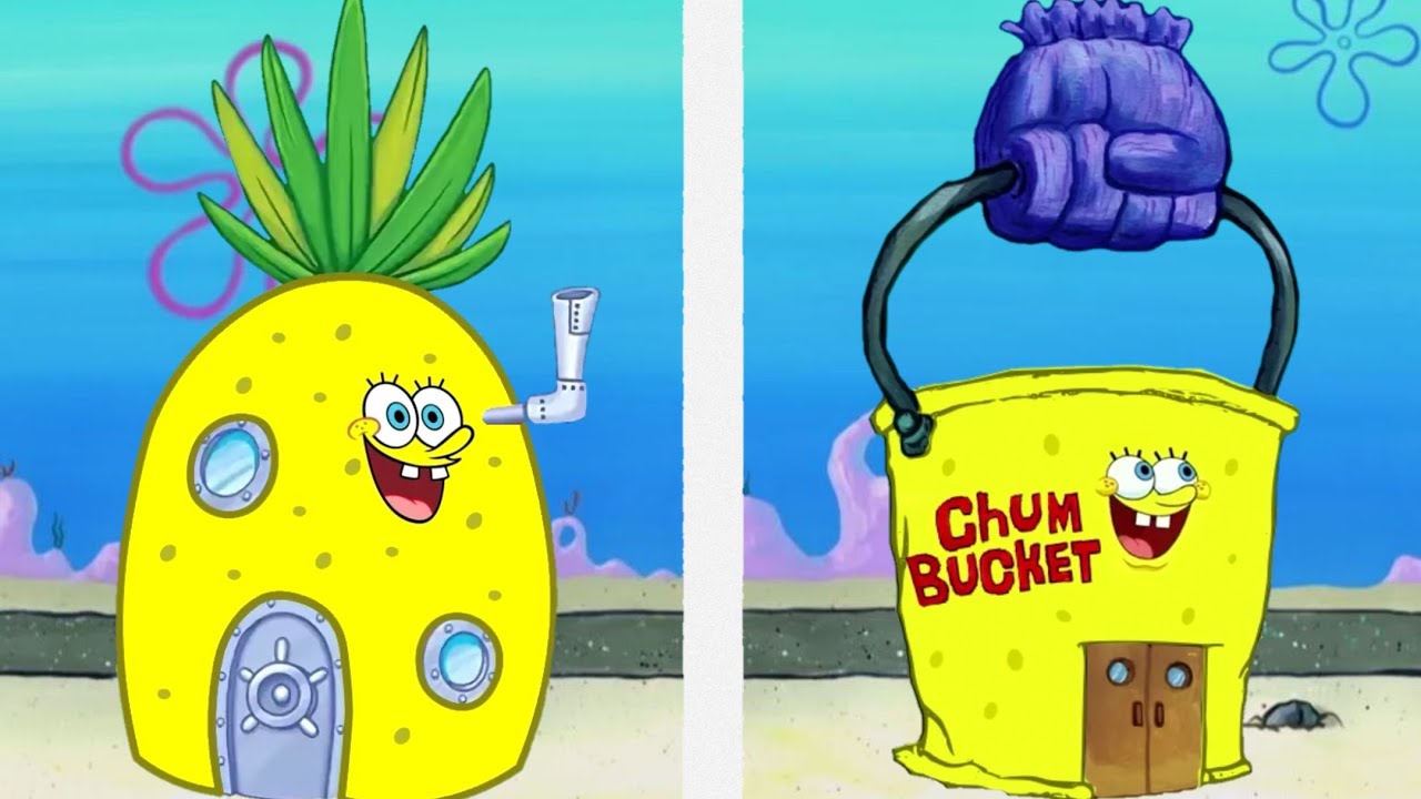 Fake HOUSES SpongeBob and Plankton song meme - YouTube
