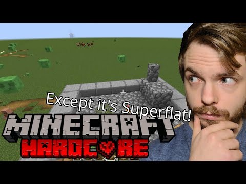 Surviving in Superflat HARDCORE Mode? Let's See How This Goes! - YouTube