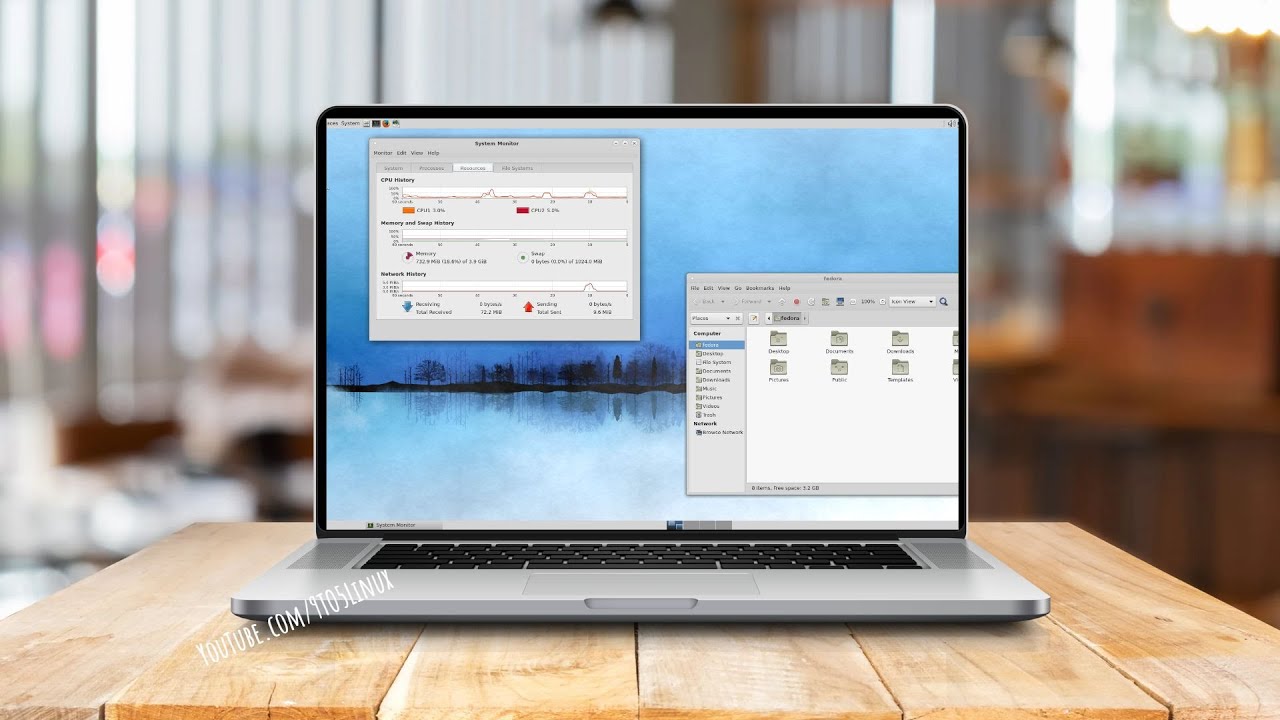 Fedora 38 Beta MATE-Compiz Desktop - YouTube