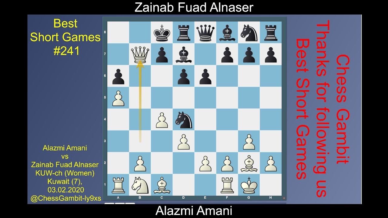 Alazmi Amani vs Zainab Fuad Alnaser #Best Short Games #241 - YouTube