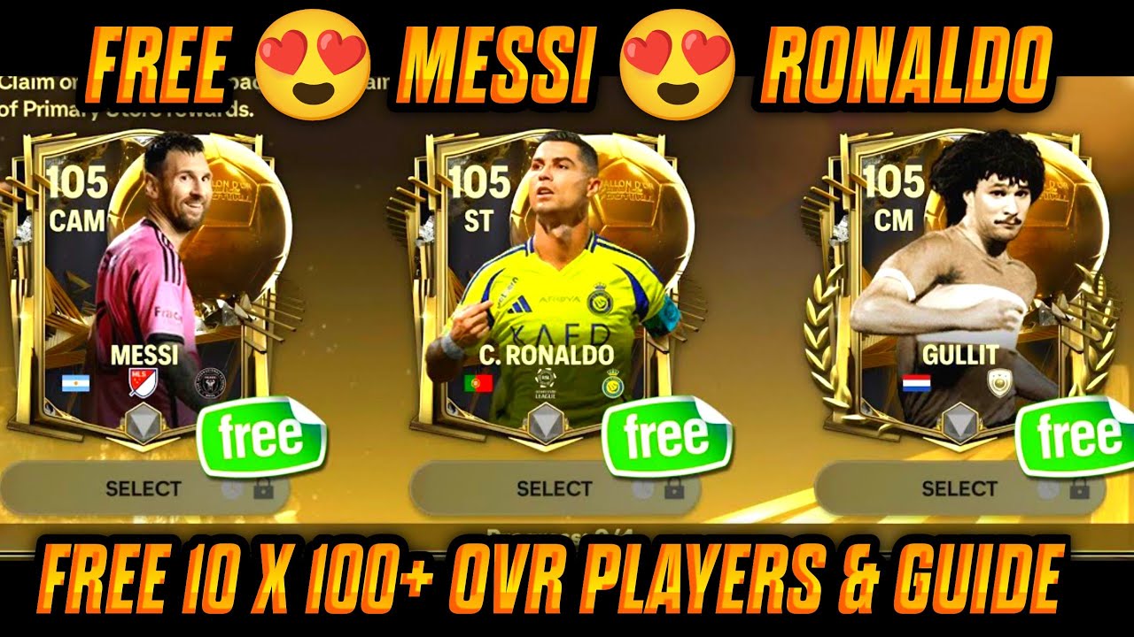 FREE😍 MESSI 😍RONALDO || FREE 8X ICONS || FC MOBILE BALLON D'OR EVENT ...