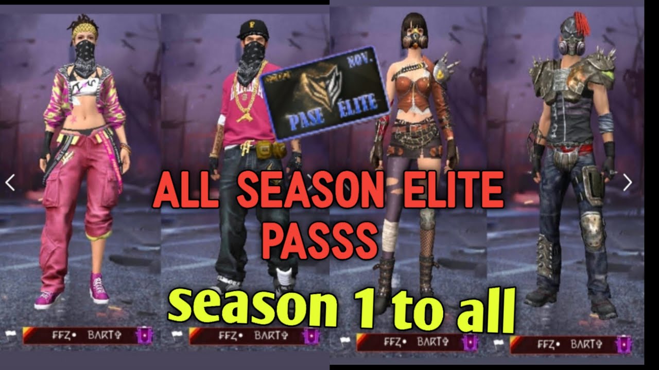 Free fire elite pass season 1to all elite pass - YouTube